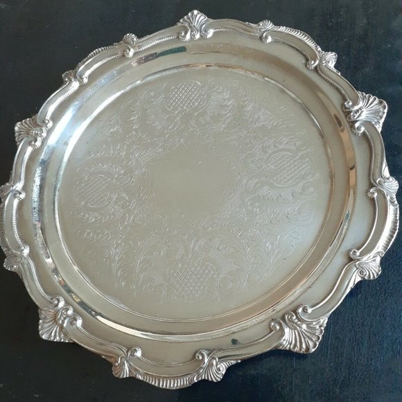 WS Blackington | Dining | Ws Blackington Chippendale Silverplate Footed ...